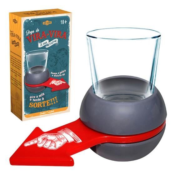 Jogo De Shot Vira Vira Com Copo De Vidro - Art Brink - Jogo de Roleta ...