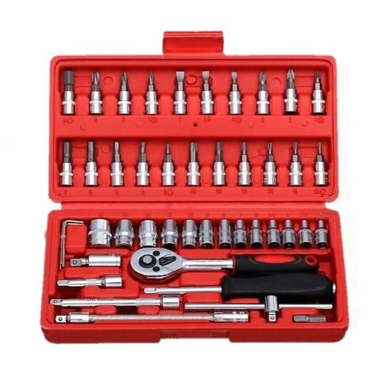 Jogo De Soquetes Chave Catraca Allen Torx Ferramentas Sextavado 46 ...