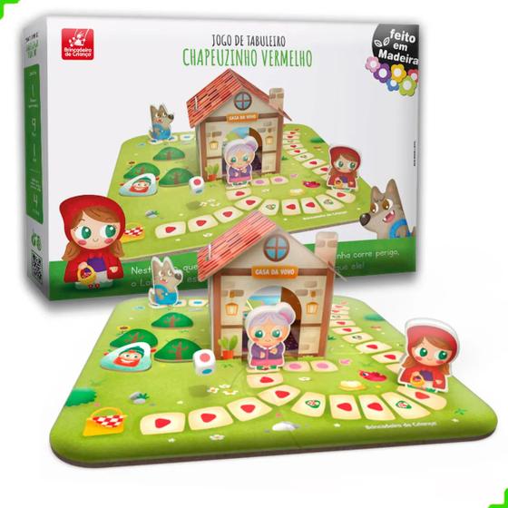 Jogo de tabuleiro chapeuzinho vermelho brinquedoo educativo ...