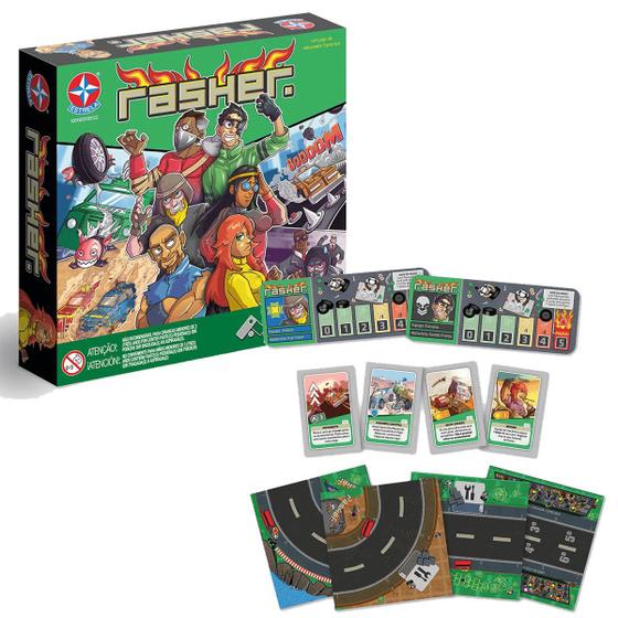 Jogo de Tabuleiro e Cartas Rasher Estrela Estratégia - Brinquedos de ...