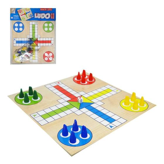 Jogo de Tabuleiro - Ludo MDF - Pais e Filhos - Jogos de Tabuleiro ...