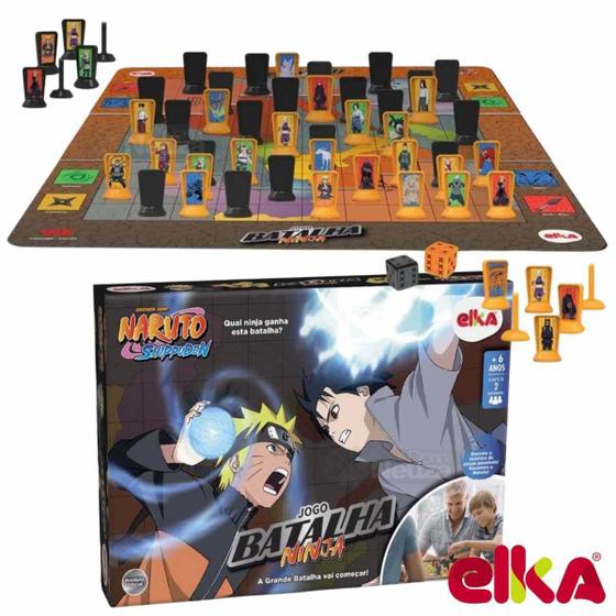 Jogo De Tabuleiro Naruto Shippuden Batalha Ninja Elka Brinquedo ...