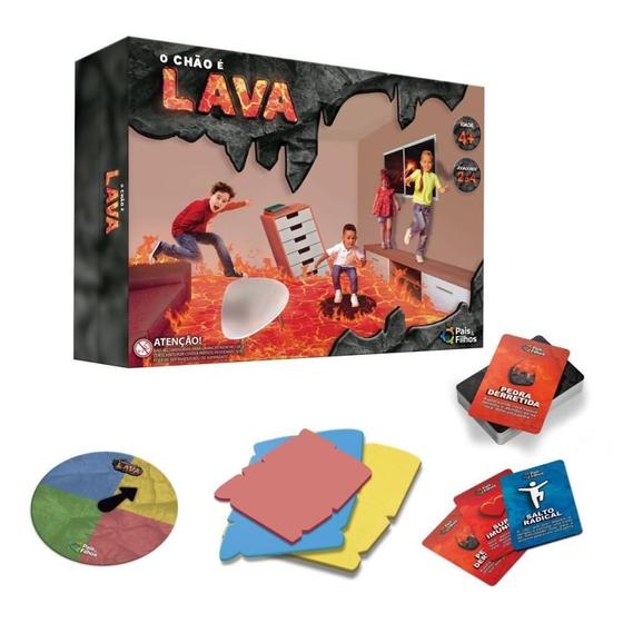 Jogo de tabuleiro o chao e lava top line pais e filhos unidade - Jogos de Tabuleiro - Magazine Luiza