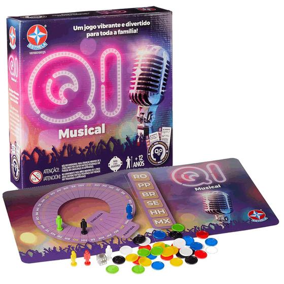 Jogo de Tabuleiro Perguntas e Respostas QI Musical Estrela - Jogos de ...