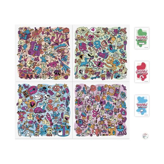 Jogo de Tabuleiro - Pictureka Rivals Edition - 4 Cartelas - 2 Jogadores ...