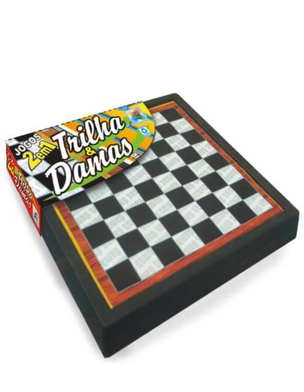 Jogo De Tabuleiro Trilha E Dama Big Boy - Jogo de Dominó, Dama e Xadrez ...