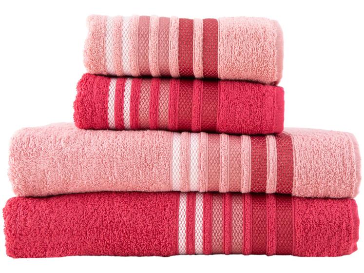 Jogo de Toalhas Camesa Algodão e Poliéster - Nacional Dynamo Rose e ...