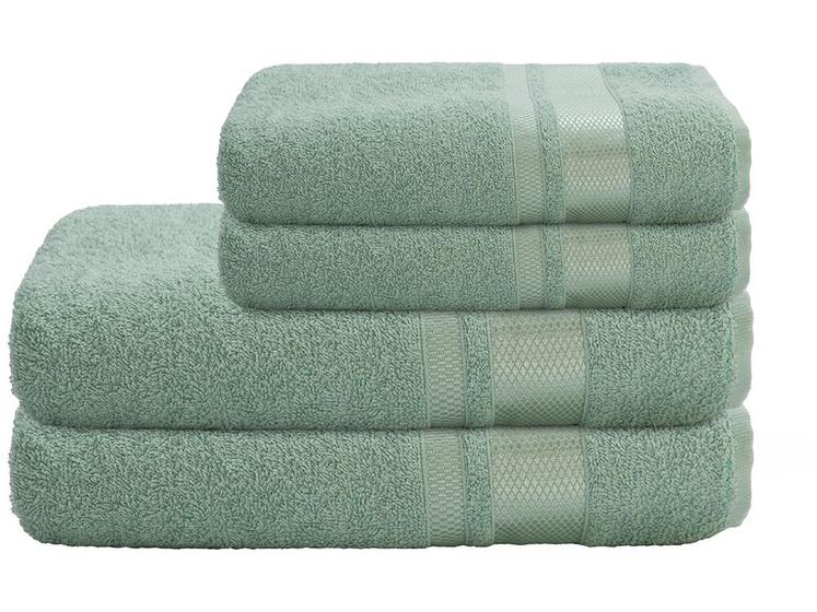 Jogo de Toalhas Camesa Algodão e Viscose - Nacional Melody Menta 4 ...