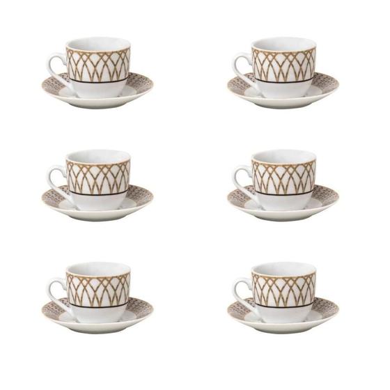 Jogo De Xícaras Café Em Porcelana Wolff Bamboo 6 Peças 90Ml - Oren ...