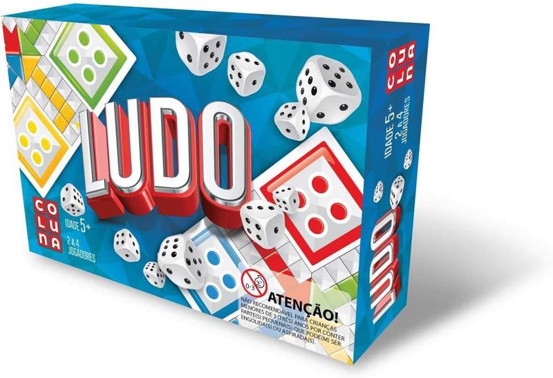 Jogo deTabuleiro Ludo Com Dado e 16 Pinos - Coluna - Jogos de Tabuleiro ...