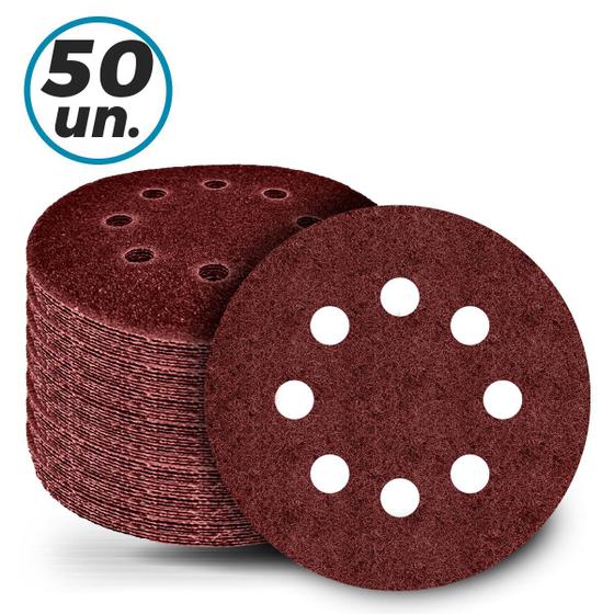 Jogo Disco Lixa Profissional Lixadeira Orbital Makita Bosch 125mm Grão ...