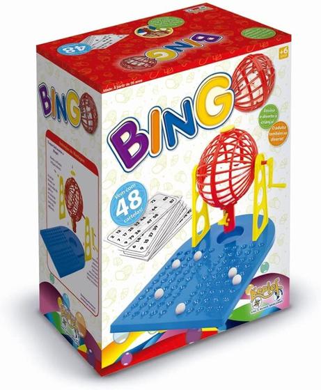 Jogo do Bingo 48 Cartelas Globo Giratório Kepler - Jogo Bingo Infantil ...