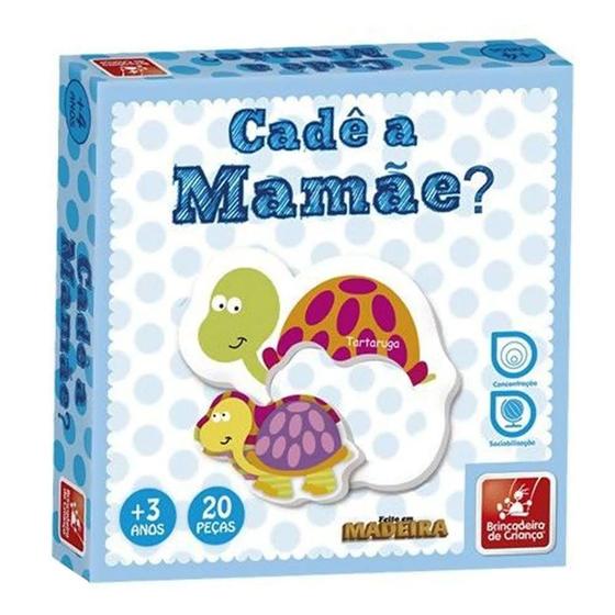 Jogo Educativo Cade a Mamae 20 Pecas +3 Anos - BRINCADEIRA DE CRIANÇA ...