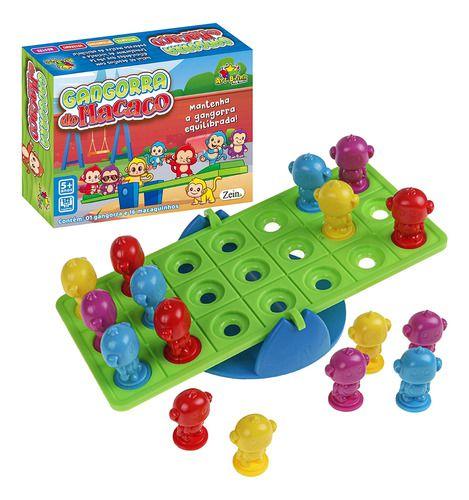 Jogo Educativo Gangorra Do Macaco Coordenação Motora - Art Brink ...