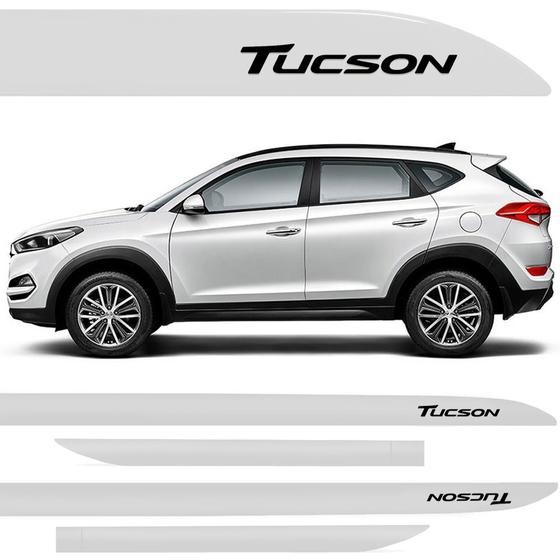 Jogo Friso Lateral New Tucson Branco Perolizado - Kl Store - Frisos e ...