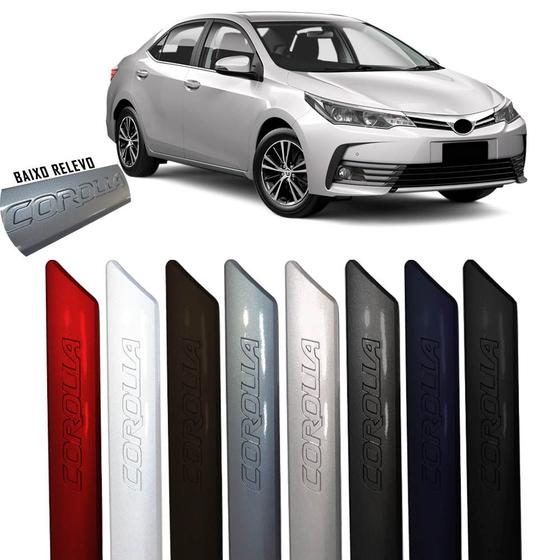Jogo Friso Lateral Pintado Toyota Corolla Escrita Baixo Relevo ...