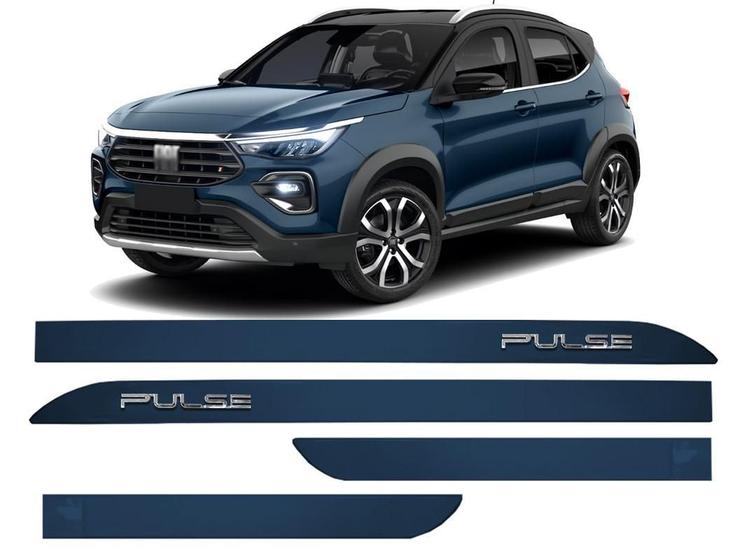 Jogo Friso Lateral Porta Fiat Pulse Azul Amalfi Alto Relevo - Sean Car ...