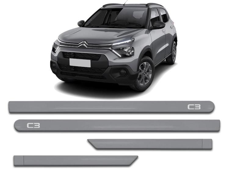 Jogo Friso Lateral Redondo Novo Citron C3 Cor Cinza Artense - Sean Car ...