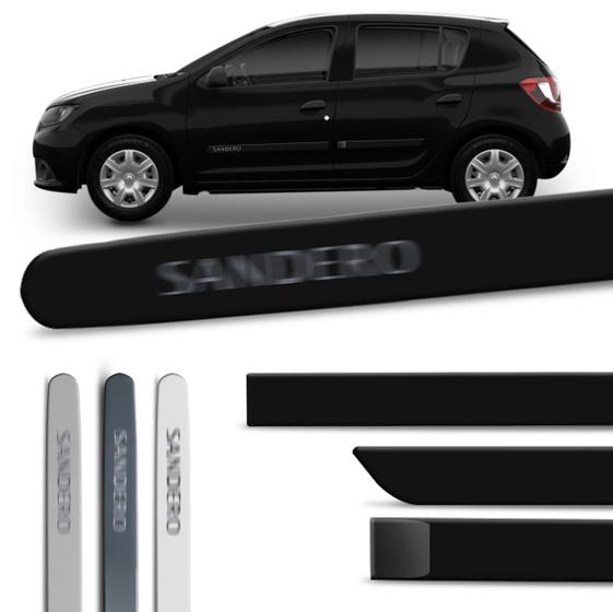 Jogo Friso Lateral Sandero 2015 2016 2017 2018 2019 2020 2021 2022 Cor ...