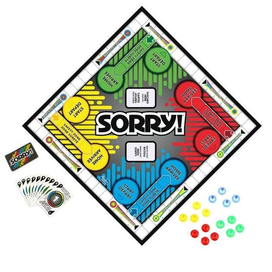 Jogo Hasbro Gaming Sorry - Jogo de Tabuleiro, para crianças acima de 6 ...