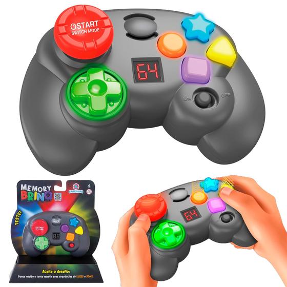 Jogo Interativo Infantil Da Memoria Com Som e Luz Controle De Video ...