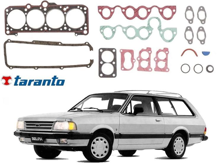 Jogo junta cabeçote taranto ford belina 1.8 ap 1989 a 1991 - Juntas ...