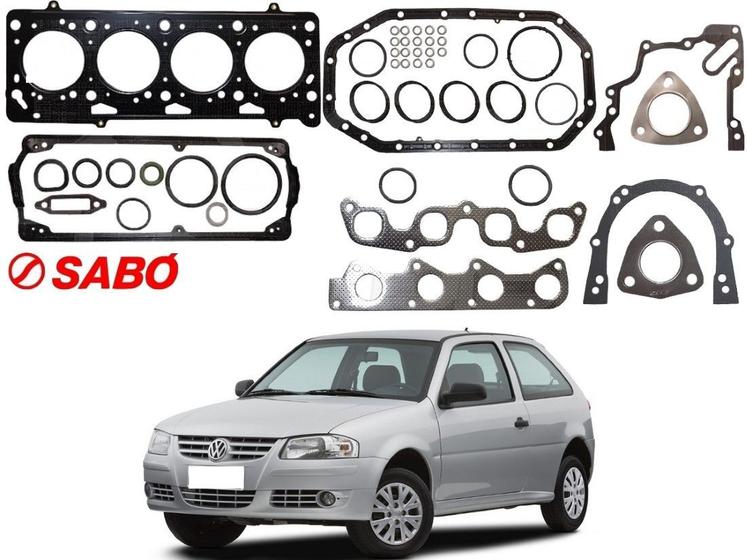 Jogo junta motor sabo volkswagen gol power 1.0 8v 2006 a 2012 - Juntas ...