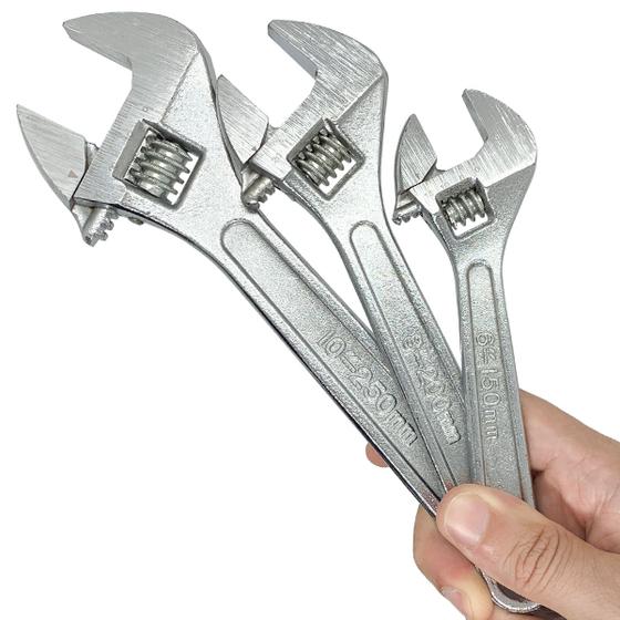 Jogo Kit Chave Inglesa Boca Ajustável Regulagem Aço Forjado - Idea ...