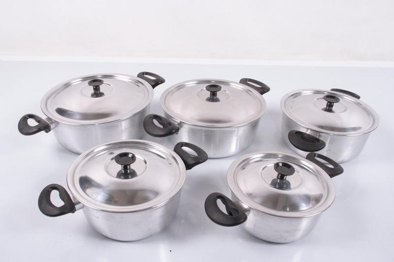 Jogo Kit De Panelas Alumínio Batido Reforçado Grossa Oferta - FUNDIÇÃO ...