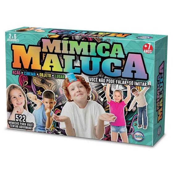 Jogo Mímica Maluca Tabuleiro 522 Mimicas 2 A 6 Jogadores - TOIA ...