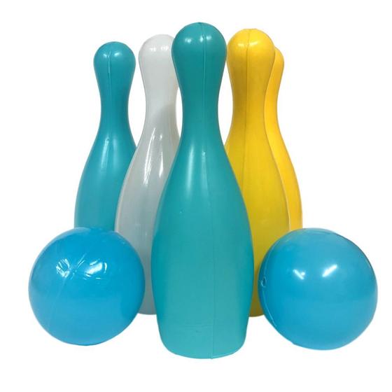 Jogo Mini Boliche Colorido Infantil 6 Pinos+2 Bolas Plástico - SoPlast ...
