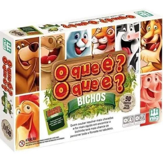 Jogo O Que É O Que É Bicho 1135 - Nig - nig brinquedos - Outros Jogos ...