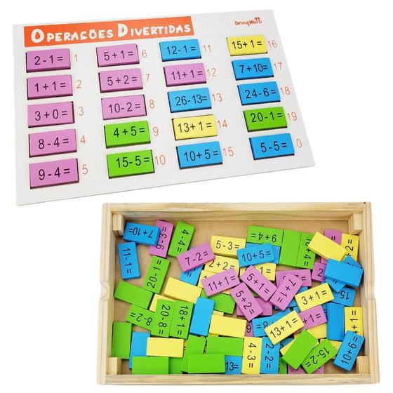 Jogo Pedagógico Infantil Operações Divertidas Matemáticas - Brinqmutti ...