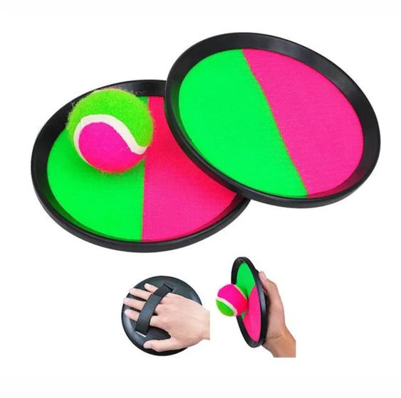 Jogo Pega Bola Lança Pega Tênis Raquete de Mão Colante Brinquedo - Toy ...