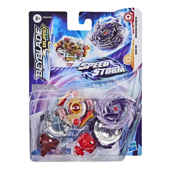 Jogo Pião Beyblade Speedstorm Pack Duplo - Kolossal Fafnir F6 - Hasbro ...
