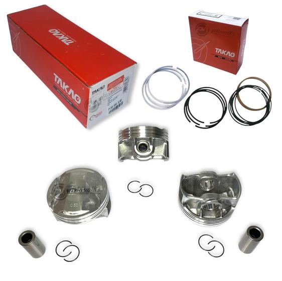 Jogo pistao com aneis 050 ford ka ecosport 1.5 12v dragon 3 cilindros - TAKAO - Pistão ...