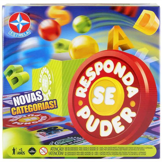 Jogo Responda Se Puder - Estrela - Jogos de Tabuleiro - Magazine Luiza