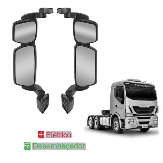 Jogo Retrovisor para Iveco Hi-Way c Desembaçador Elétrico - Fabbof ...