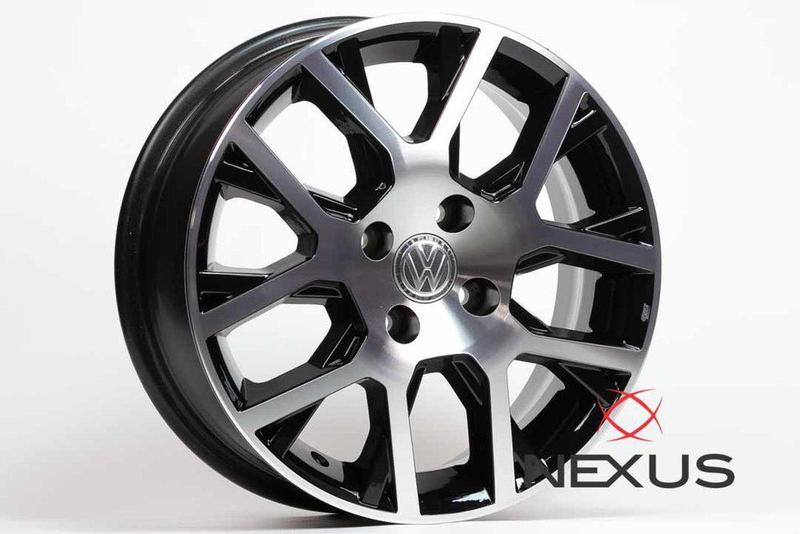 Jogo Roda Aro 17 VW SAVEIRO CROSS PRETA DIAMANTADA 4X100 - KRMAI ...