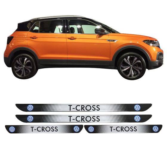 Jogo Soleira Resinada Personalizada T-CROSS - 4 Peças - Resikauto ...
