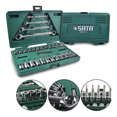 Jogo Soquete 1/4" e 3/8" pol e Chaves E-Torx de 1/4" e 3/8" pol com 35 ...