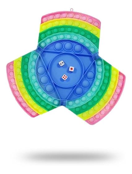 Jogo Tabuleiro Pop It Fidget Toys Brinquedo Sensorial Bolhas com 2 ...