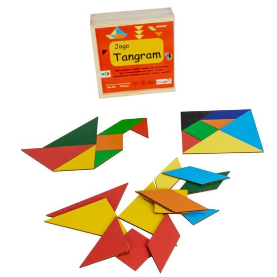 Jogo tangram - Brinqmutti - Outros Jogos - Magazine Luiza