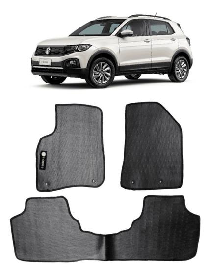 Jogo Tapete Borracha C/ Bordado Volkswagen T-cross 2019-2023 - 800.112 ...