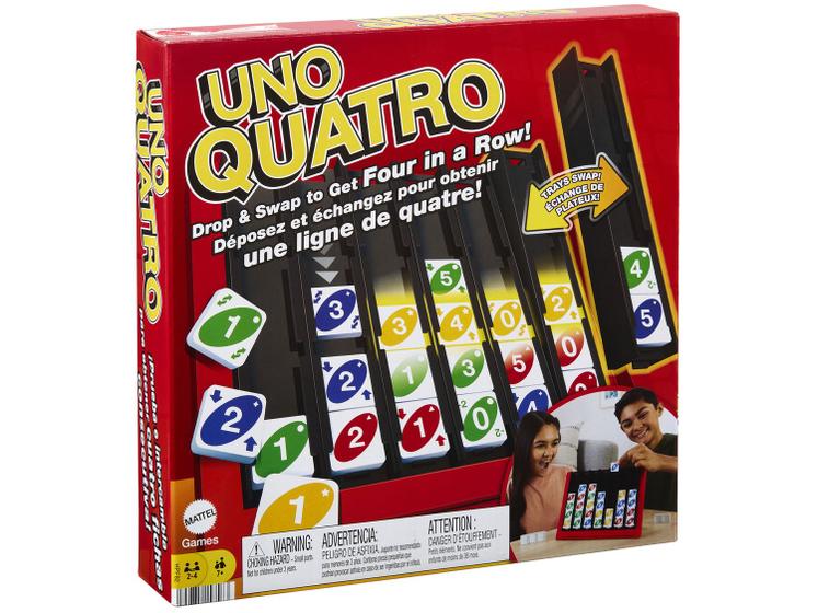Jogo UNO Quatro Tabuleiro Mattel - Deck de Cartas - Magazine Luiza
