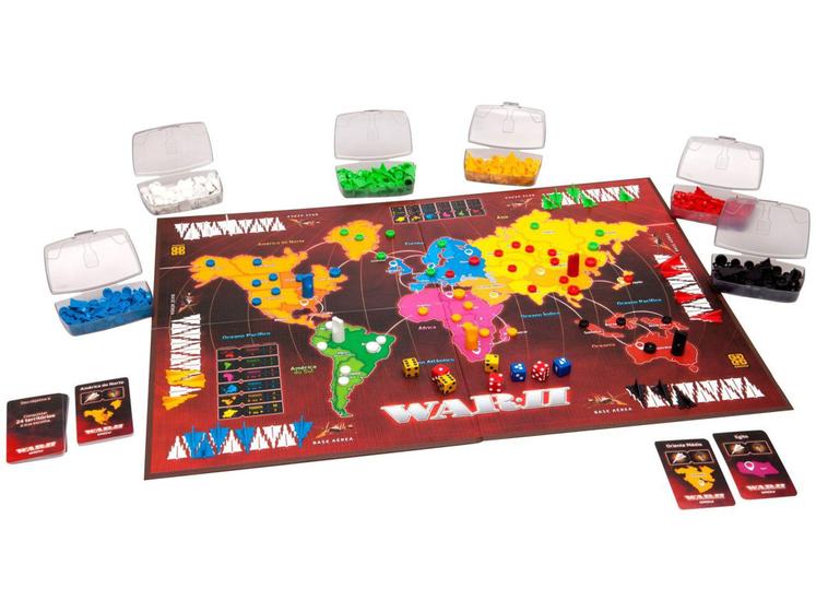 Jogo War II Tabuleiro - O Jogo da Estratégia com Batalhas Aéreas Grow ...