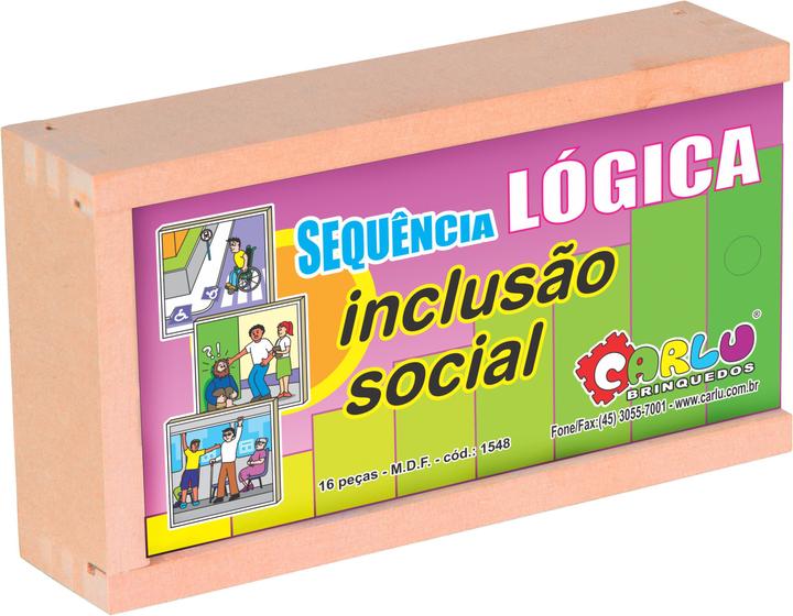Jogos Terapêuticos Sequência Lógica Inclusão Social - Carlu Brinquedos - Outros Jogos - Magazine ...