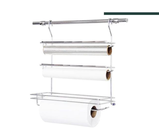 Jomer - Porta Rolo Triplo Serrilhado Inox com Encaixe 3001 - Porta Rolo ...