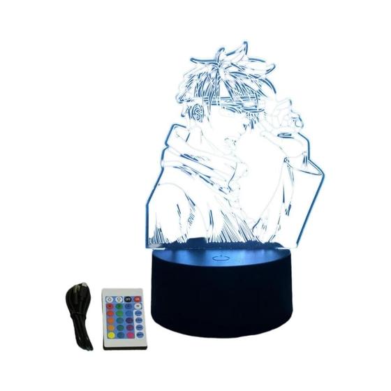 Jujutsu Kaisen Satoru Gojo Anime LED Night Light Lamp Quarto Crianças ...