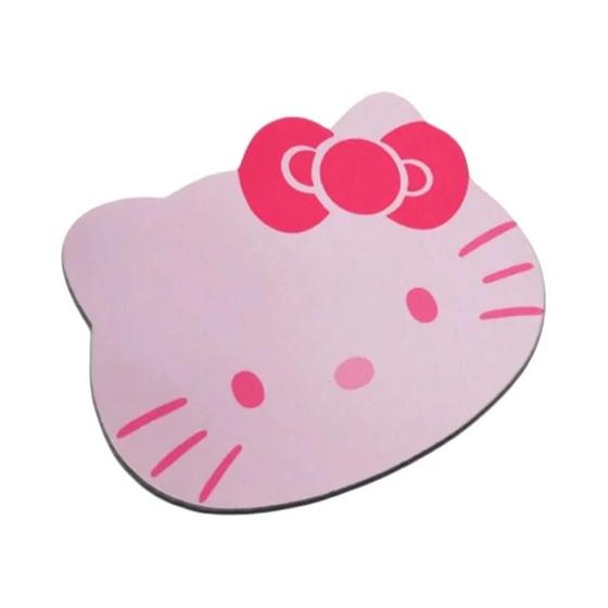 Kawaii Hello Kitty Mouse Pad Antiderrapante Macio Preto Rosa Tapete De ...